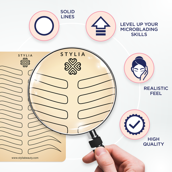 Black Ink-less Double Sided Practice Skins - Stylia Beauty